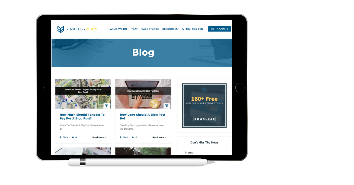 Blog Writing Services | StrategyBeam